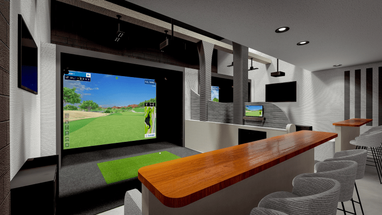 Simulator Bays – mini golf * simulators * self-pour tap wall * event center